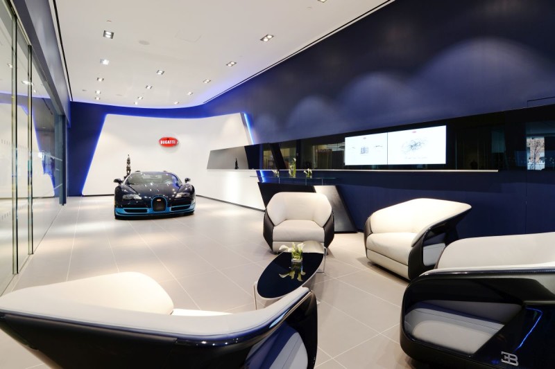 Le nouveau design des showrooms Bugatti à Manhattan et à Miami ...