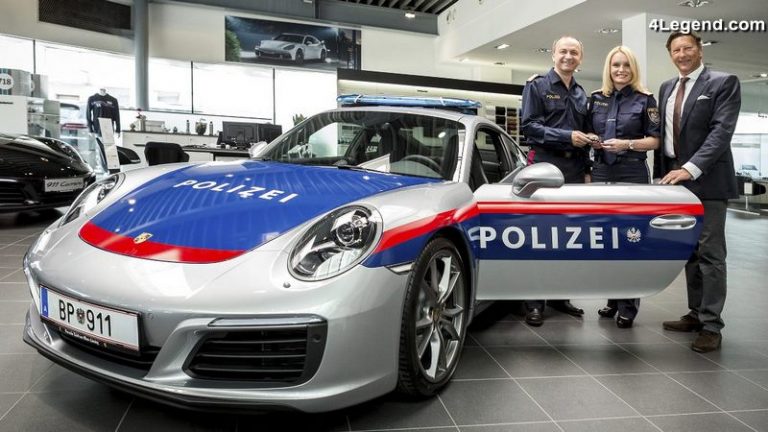 Livraison d’une nouvelle Porsche 911 Carrera à la Police autrichienne ...