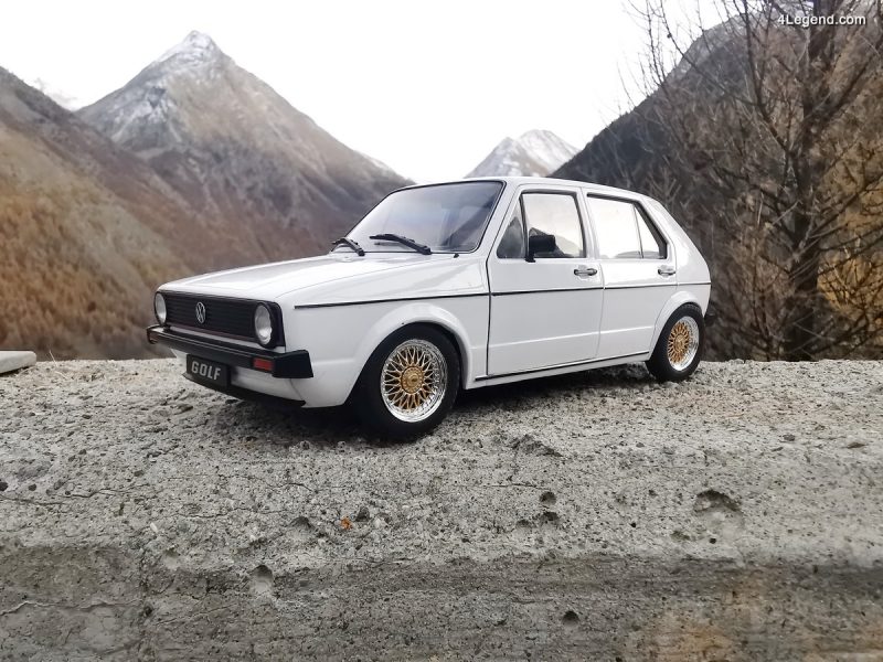 Miniature VW Golf Mk1 White Custom de Solido au 1:18 – 4Legend.com ...